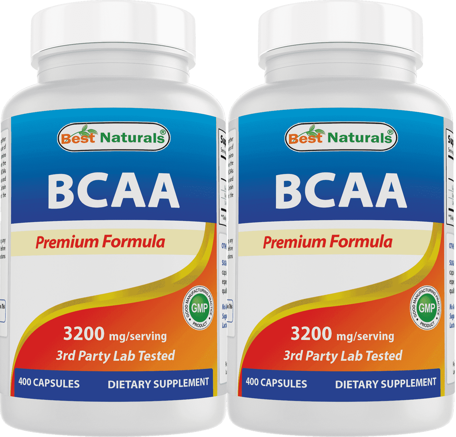 Best Naturals BCAA Amino Acid Supplement, 3200 mg, 800 Capsules (2 Pack ...