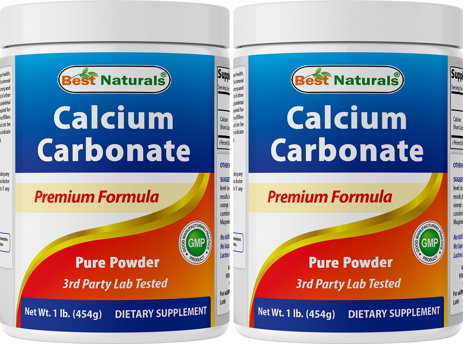 Best Naturals Calcium Carbonate Powder 2 Pounds Food Grade for Bones ...