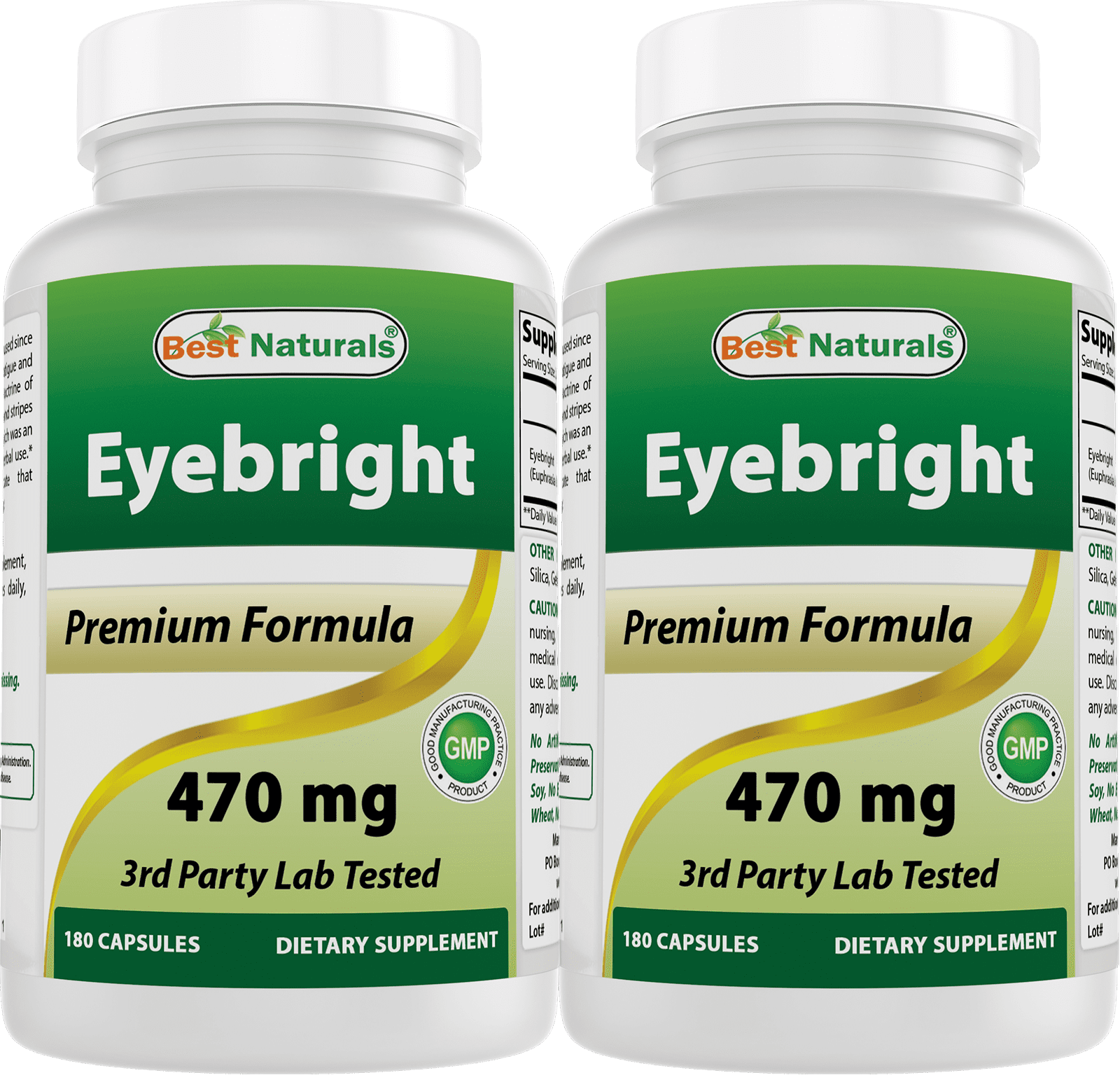Best Naturals Eyebright 470 mg 180 Capsules, Herbal Supplement, Eye ...