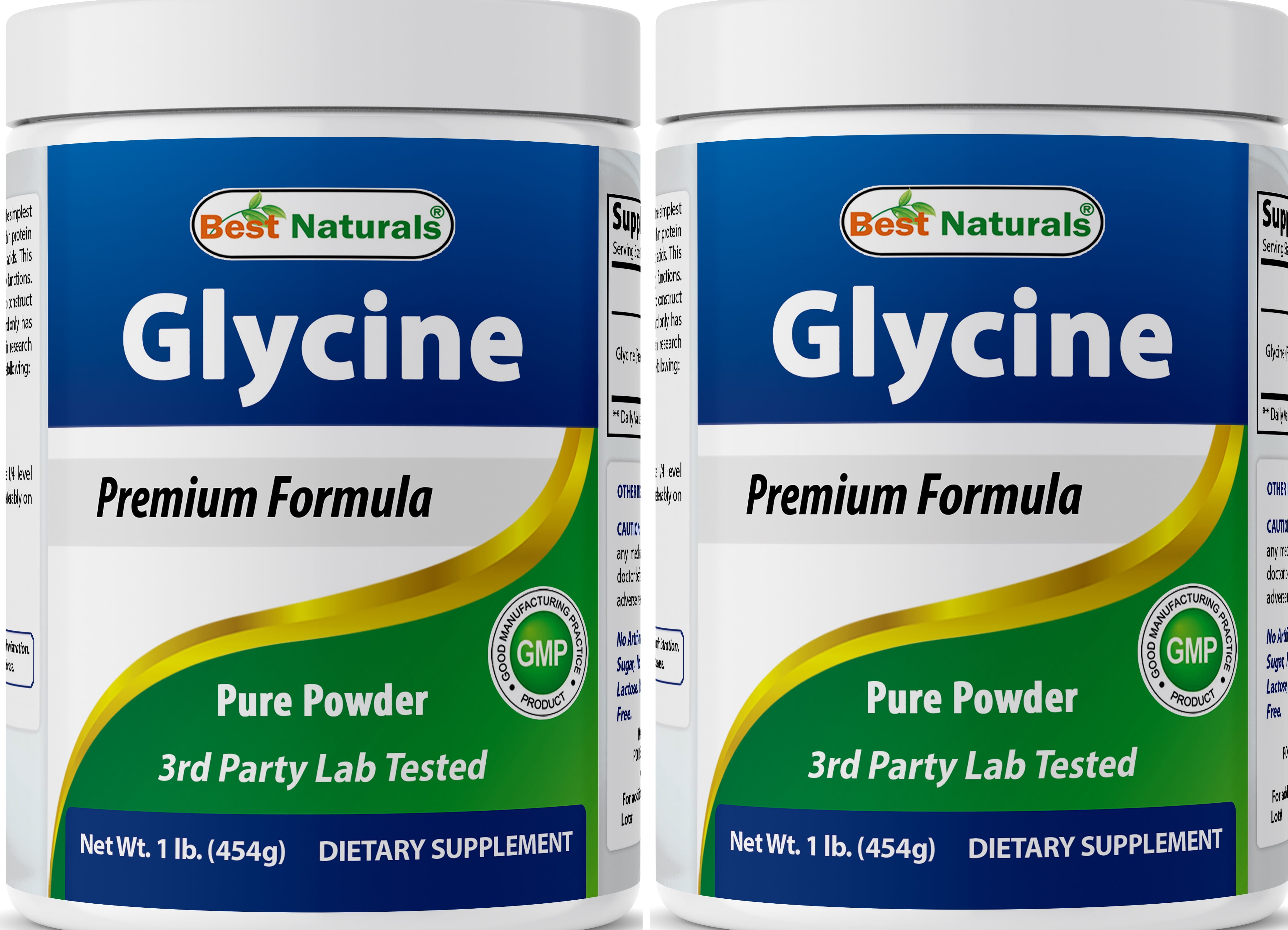 Best Naturals 2 Pack Glycine 1 Lb Powder - Supports Immune System ...