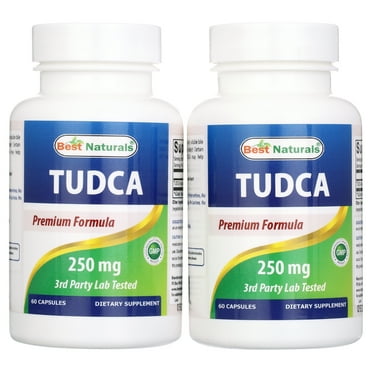 TUDCA Liver Support Supplement, (60 Capsules, 250mg) Genuine Bile Acid ...