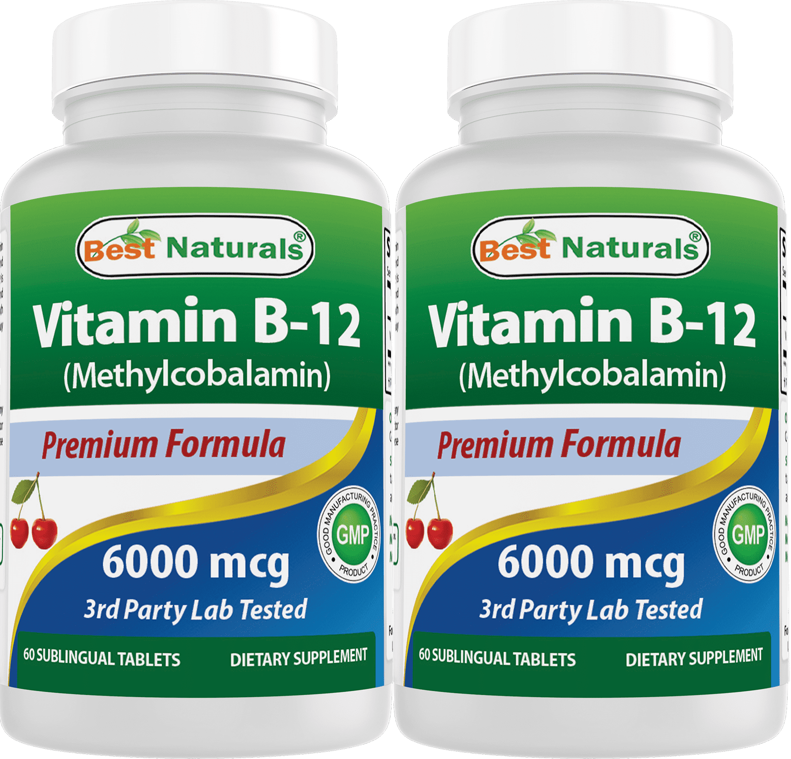 Best Naturals Vitamin B-12 Methylcobalamin, 6000 mcg, 60 Sublingual ...