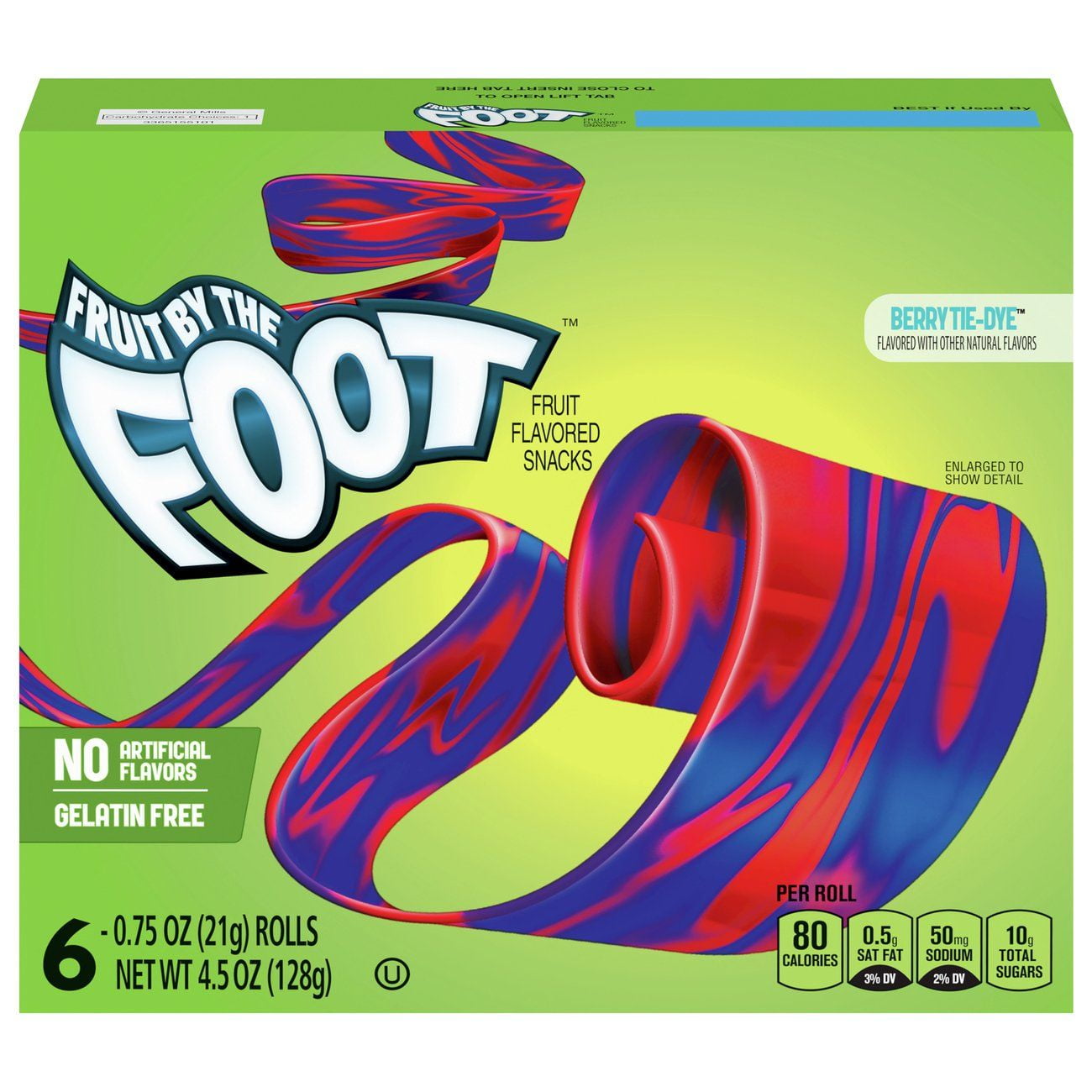 2 Pack - Betty Crocker Fruit By The Foot Berry Tie Die Fruit Flavored ...