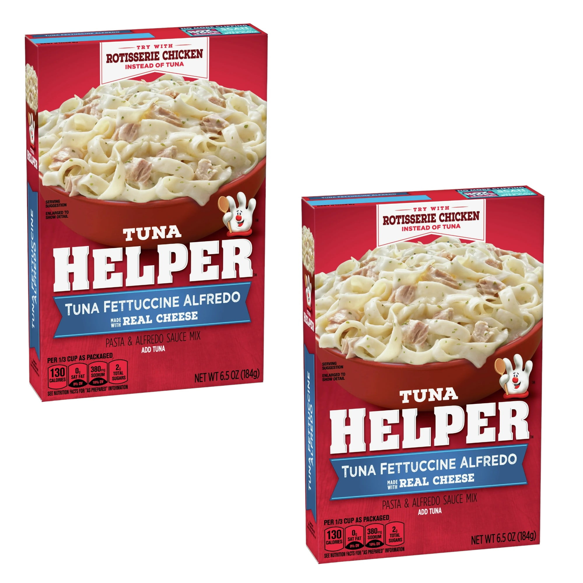 ( 2 Pack ) Betty Crocker Tuna Helper, Fettuccine Alfredo, 6.5 oz box ...