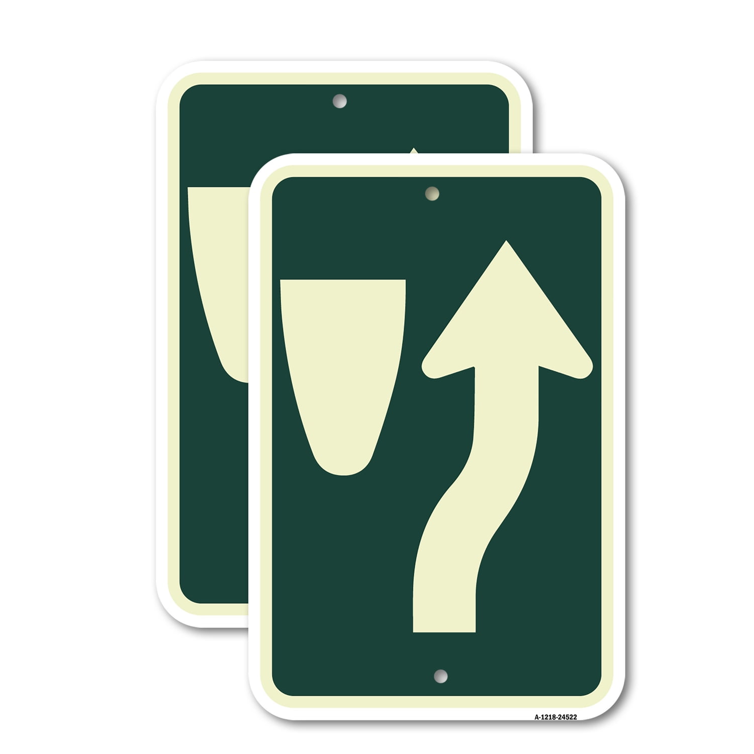 (2 Pack) Beware of Curb Graphic | 12" X 18" Heavy-Gauge Aluminum Sign ...