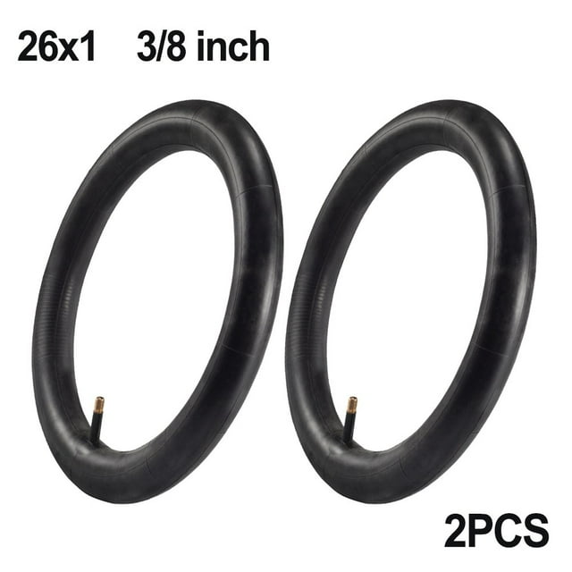 2-Pack Bicycle Inner Tubes 26\" x 1 3/8\"Schrader Valve AV 26x1-3/8 ...