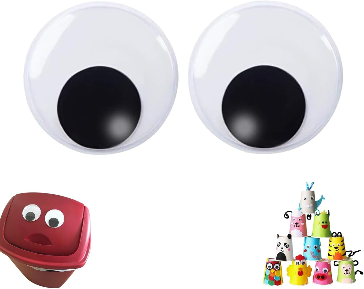 2 Pack Big Dumb Eyes,Large Googly Eyes for Bushes,Outdoor Googly Eyes ...