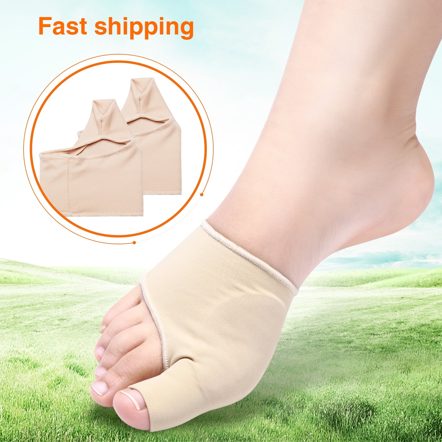 2 Pack Big Toe Bunion Splint Straightener Corrector Treatment Foot Pain ...