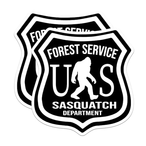 (2 Pack) Bigfoot Forest Service Sasquatch Department Magnets - Big Foot ...