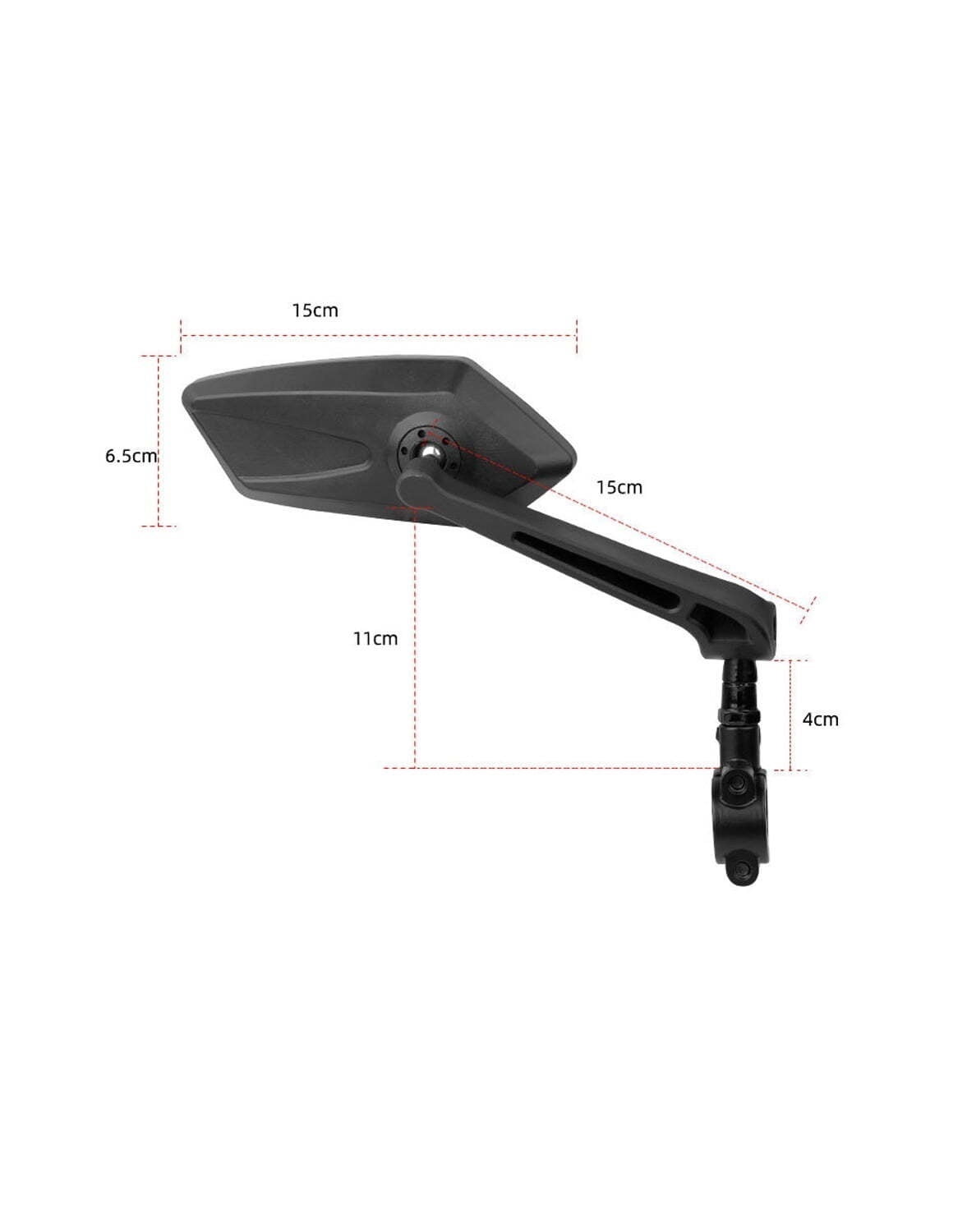 2 Pack Bike Mirrors, Bike Mirrors for Handlebars, 360° Adjustable ...