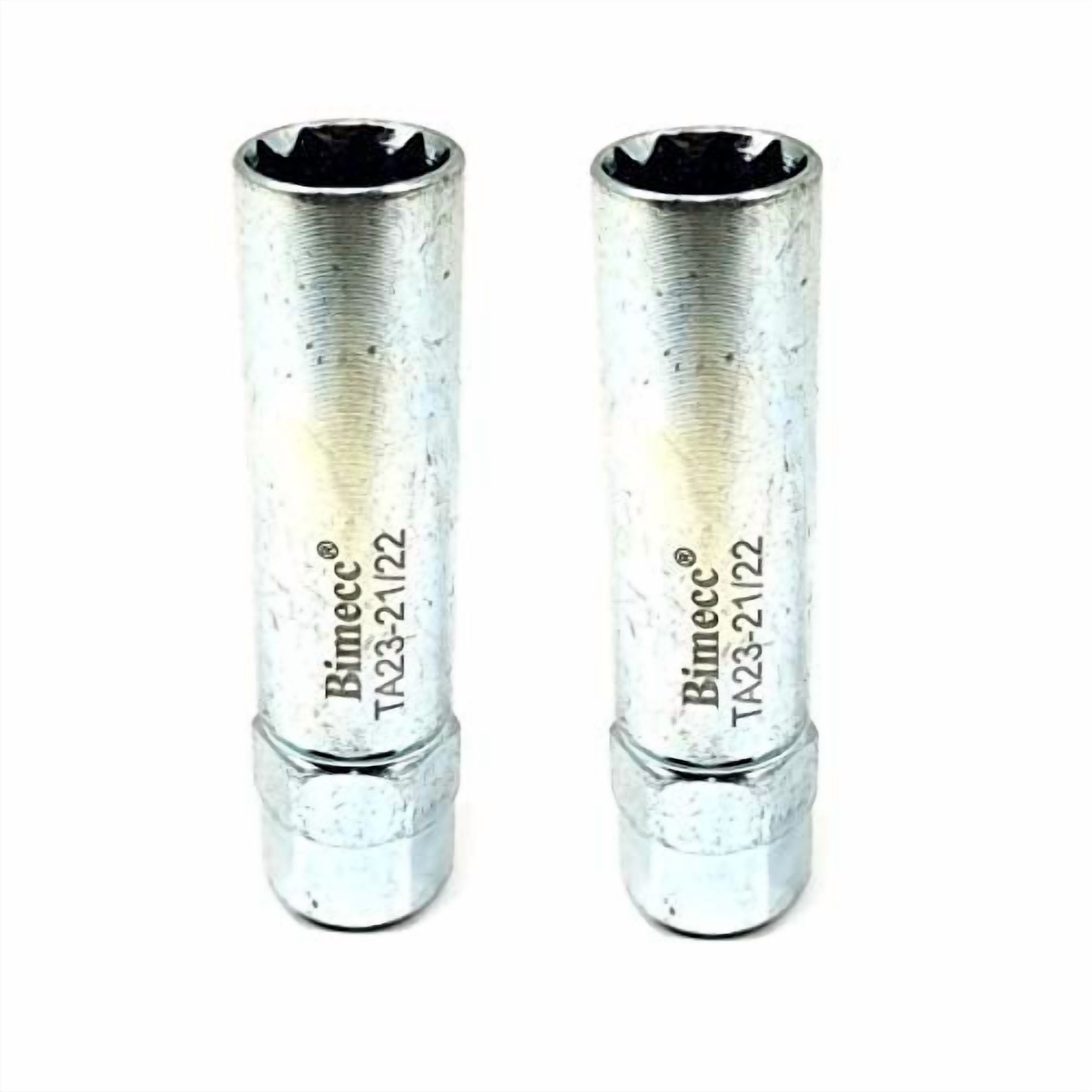 (2-Pack) Bimecc TA23-21/22 10-Spline Lug Nut Tool Keys w/ 13/16" & 7/8 ...