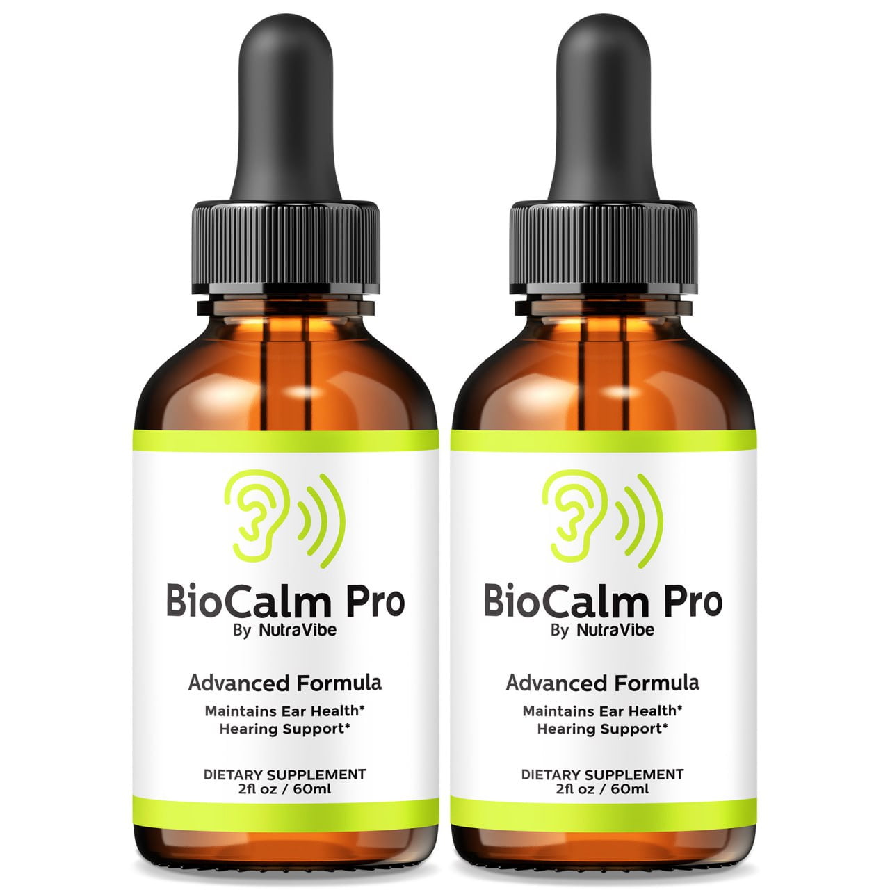 (2 Pack) BioCalm Pro Drops - Advanced Ear Support, Natural Formula to ...