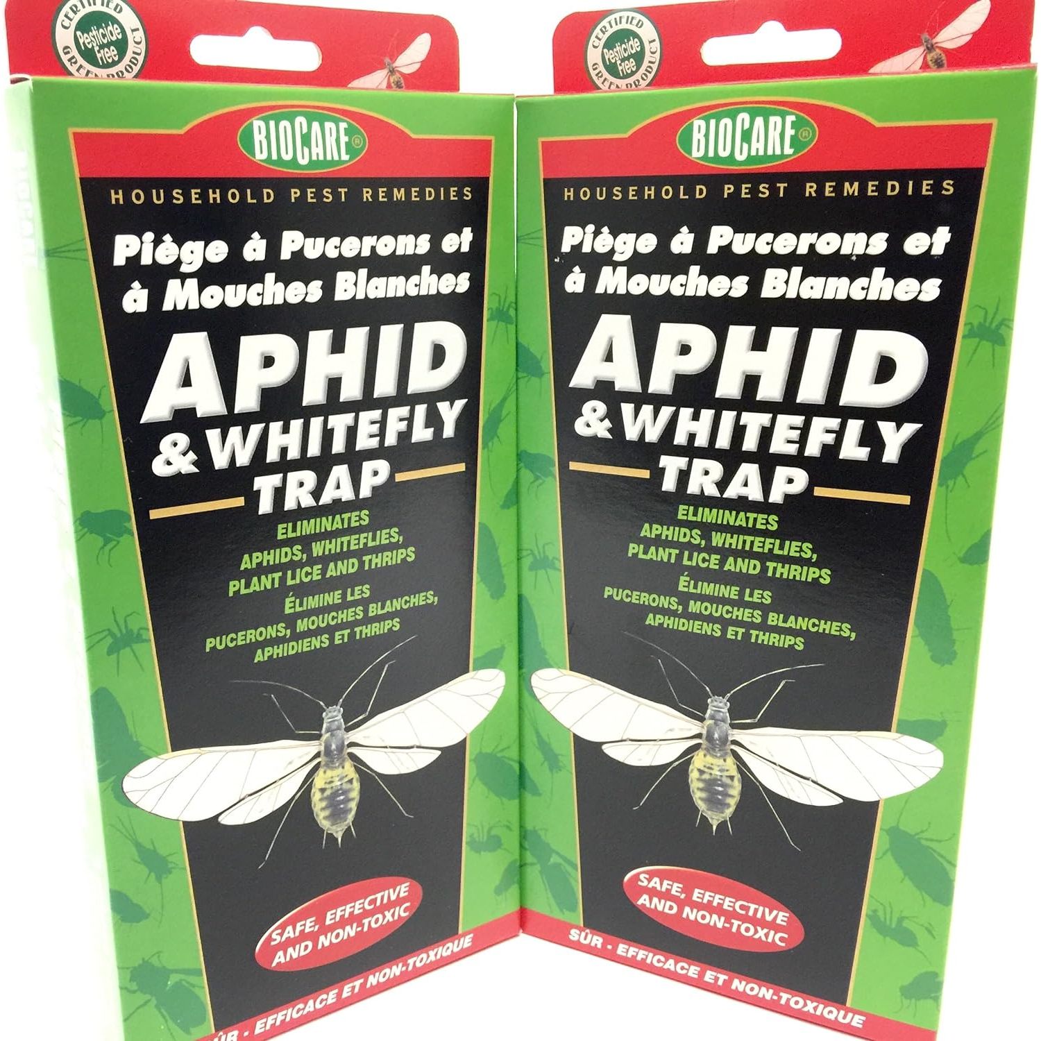 2 Pack - BioCare Household Pest Remedies APHID & WHITEFLY TRAP - Safe ...
