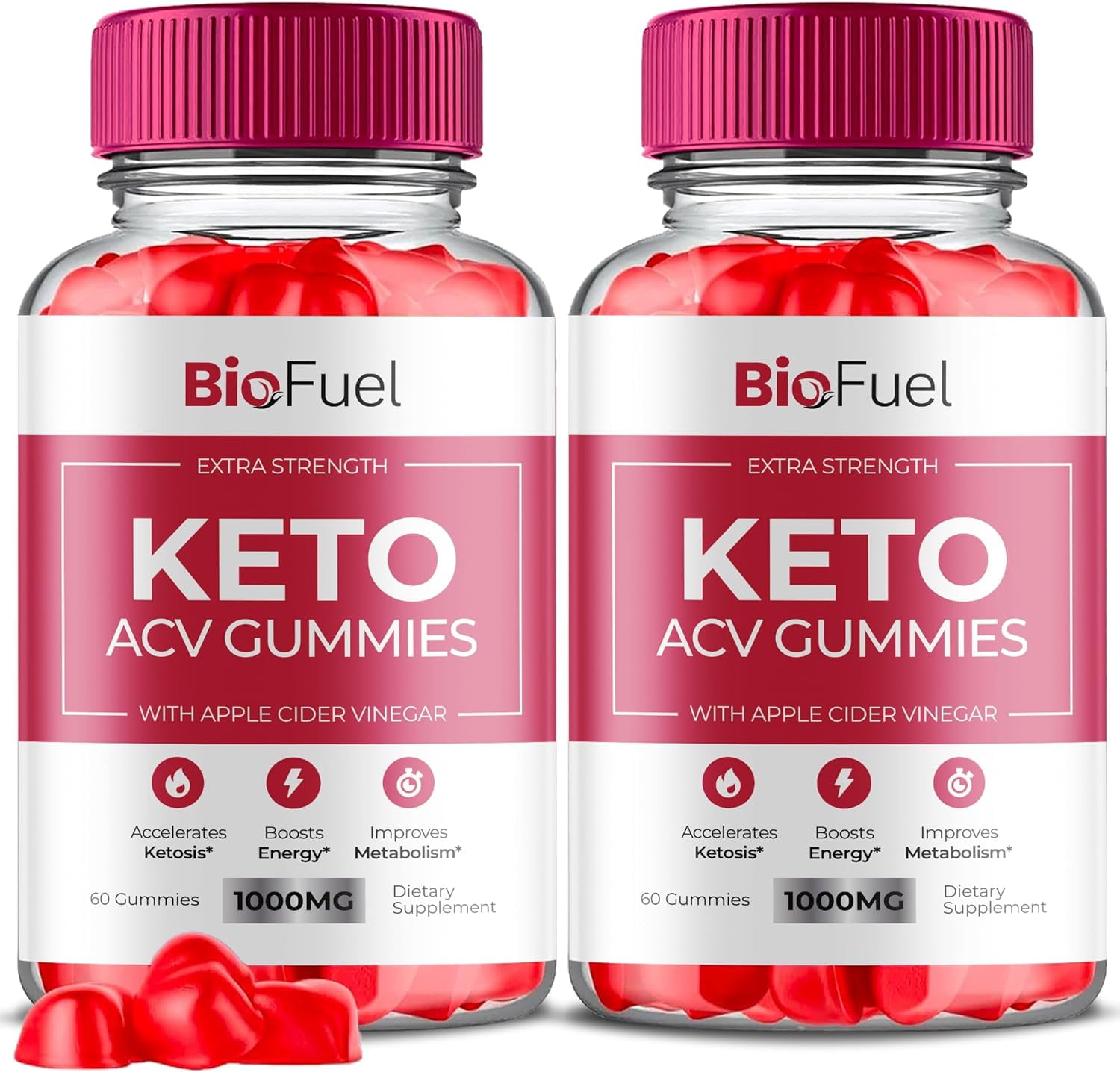 BioFuel Keto ACV Gummies (2 Pack) - Weight Loss, Energy & Fat Burn ...