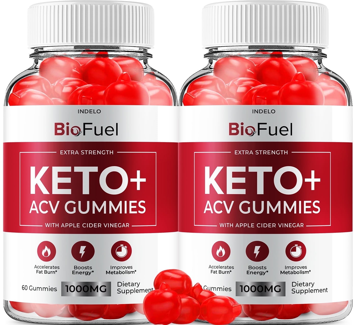 (2 Pack) BioFuel Keto ACV Gummies - BioFuel Keto+ACV Gummies, Extra ...
