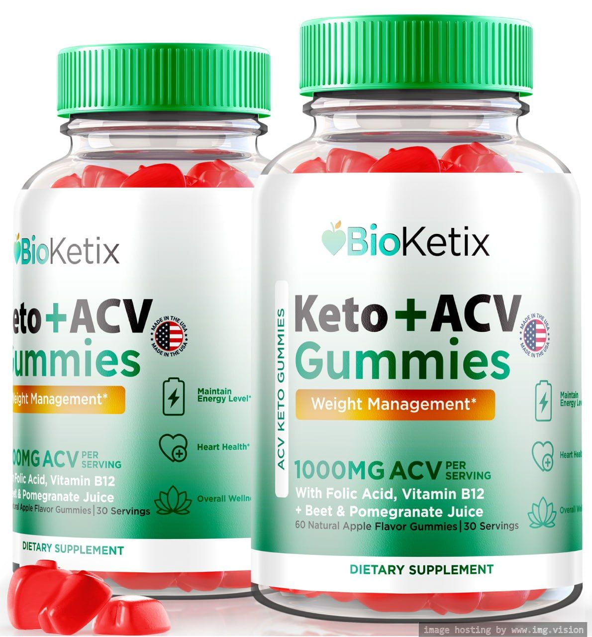 (2 Pack) BioKetix Keto ACV Gummies, BioKetix Gummies, Official Keto+ACV ...
