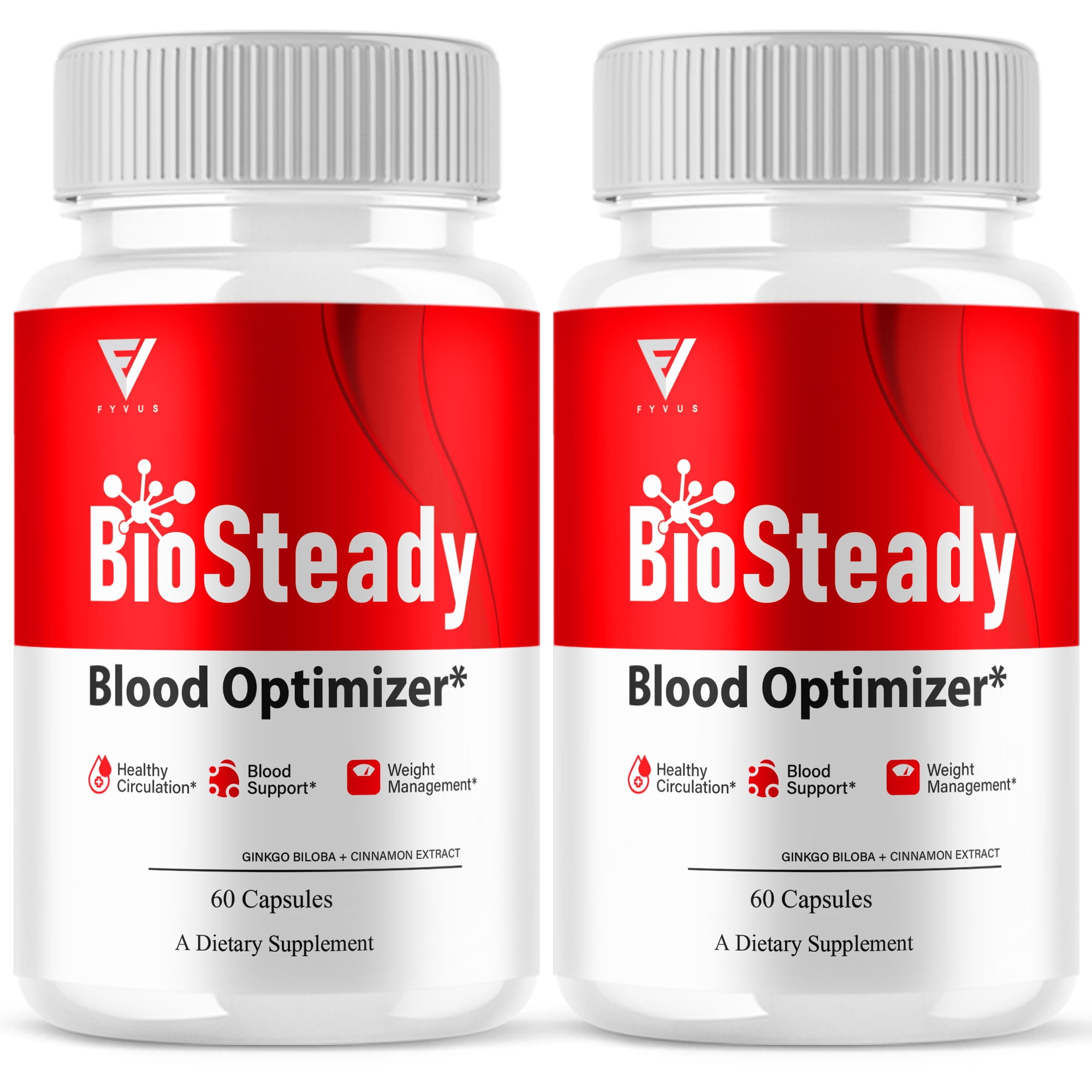 (2 Pack) BioSteady Blood Optimizer, Bio Steady Advanced Formula (120 ...