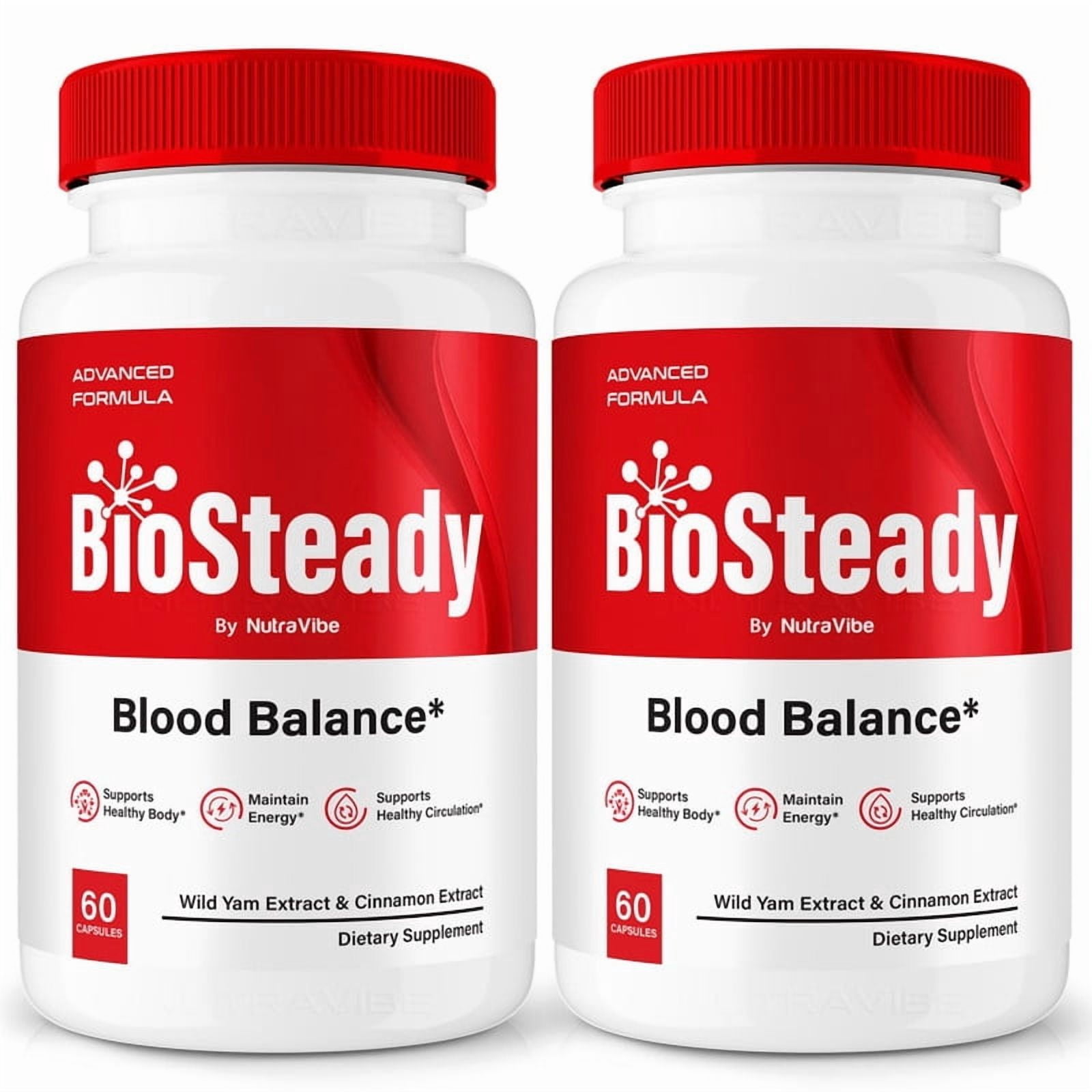 (2 Pack) BioSteady – Original Formula with a Clean Blend to Support ...