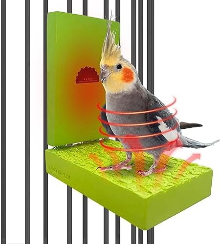 2-Pack Bird Heater for Cage Bird Warmer Snuggle-Up Perch Stand for ...