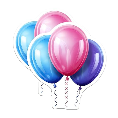 (2 Pack) Birthday Balloons Magnets - Colorful Home Decor - Kids Room ...