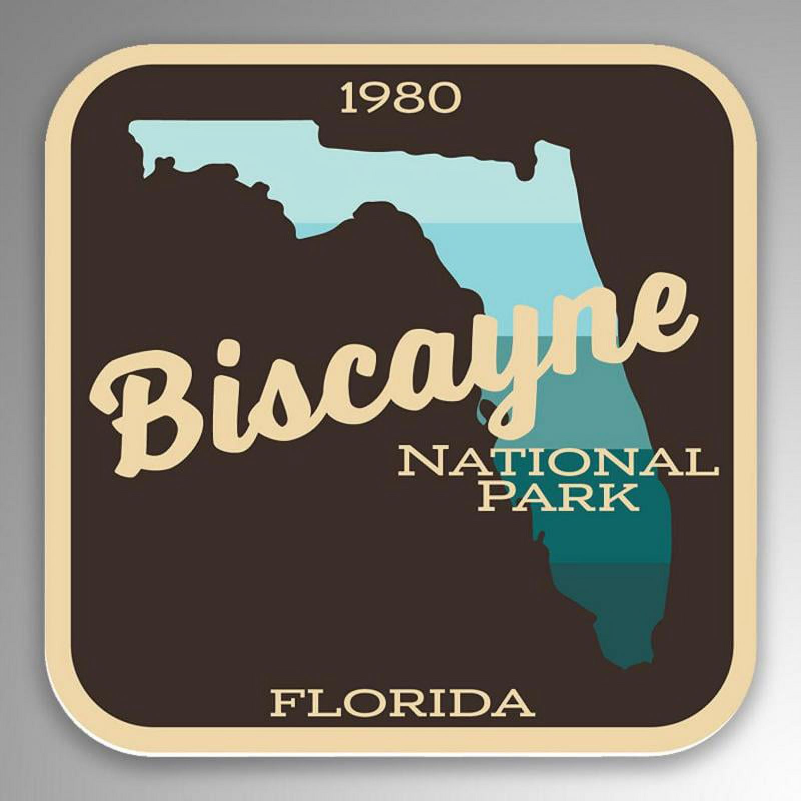2-Pack Biscayne National Park Decal Sticker | 4-Inches By 4-Inches ...