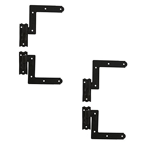 (2-Pack) Black Blind Window Shutter Hinges for Wood Frame - 1 Pair PER ...
