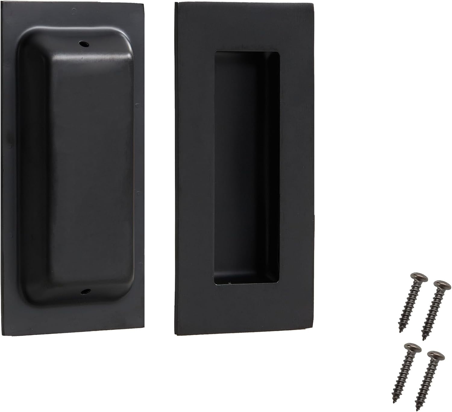 2 Pack Black Brushed Nickel Closet Finger Pulls,Sliding Closet Door ...