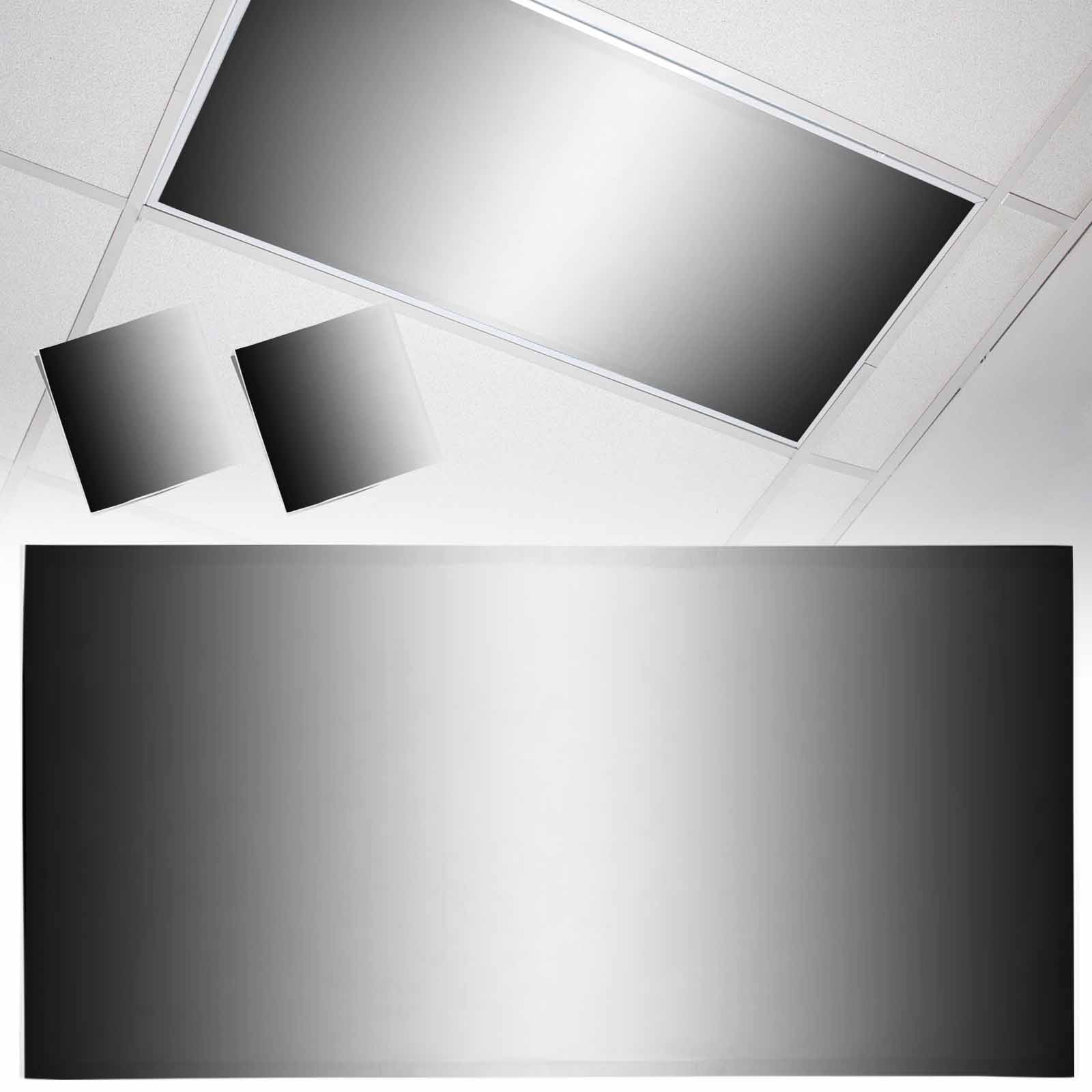 2 Pack Black and Fluorescent Light Covers for Ceiling Lights White ...
