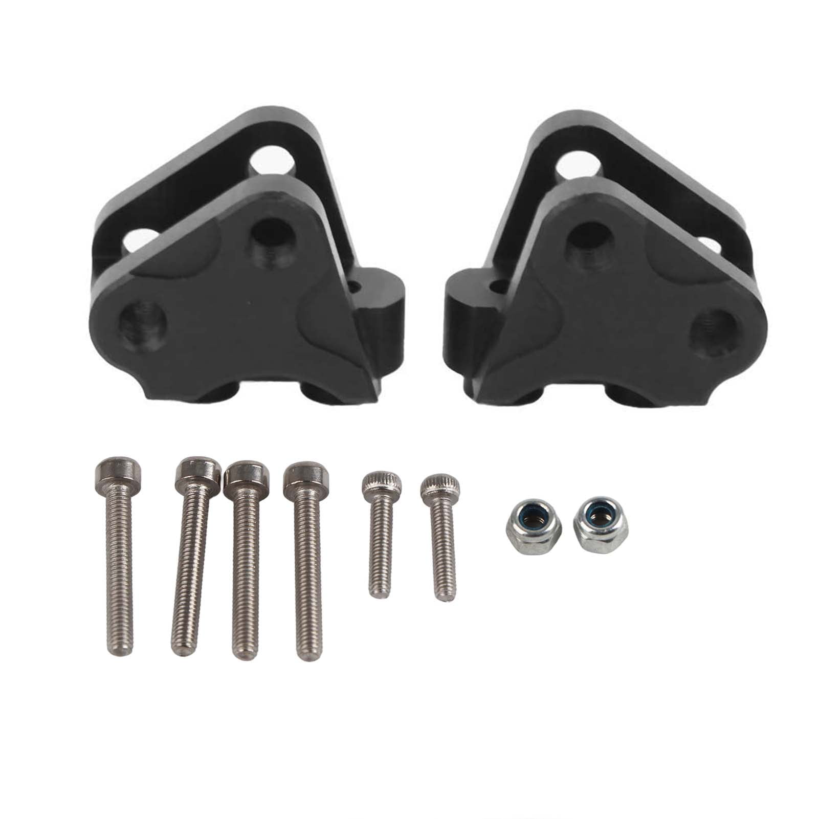 2-Pack Black Front & Rear Lower Shock Linkage Mounts for SCX10-II RC ...