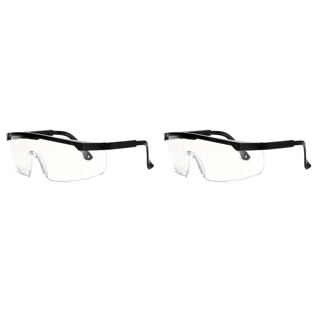 2 Pack Black Goggles Anti-dust Glasses Eyeglasses Man Woman Spray ...