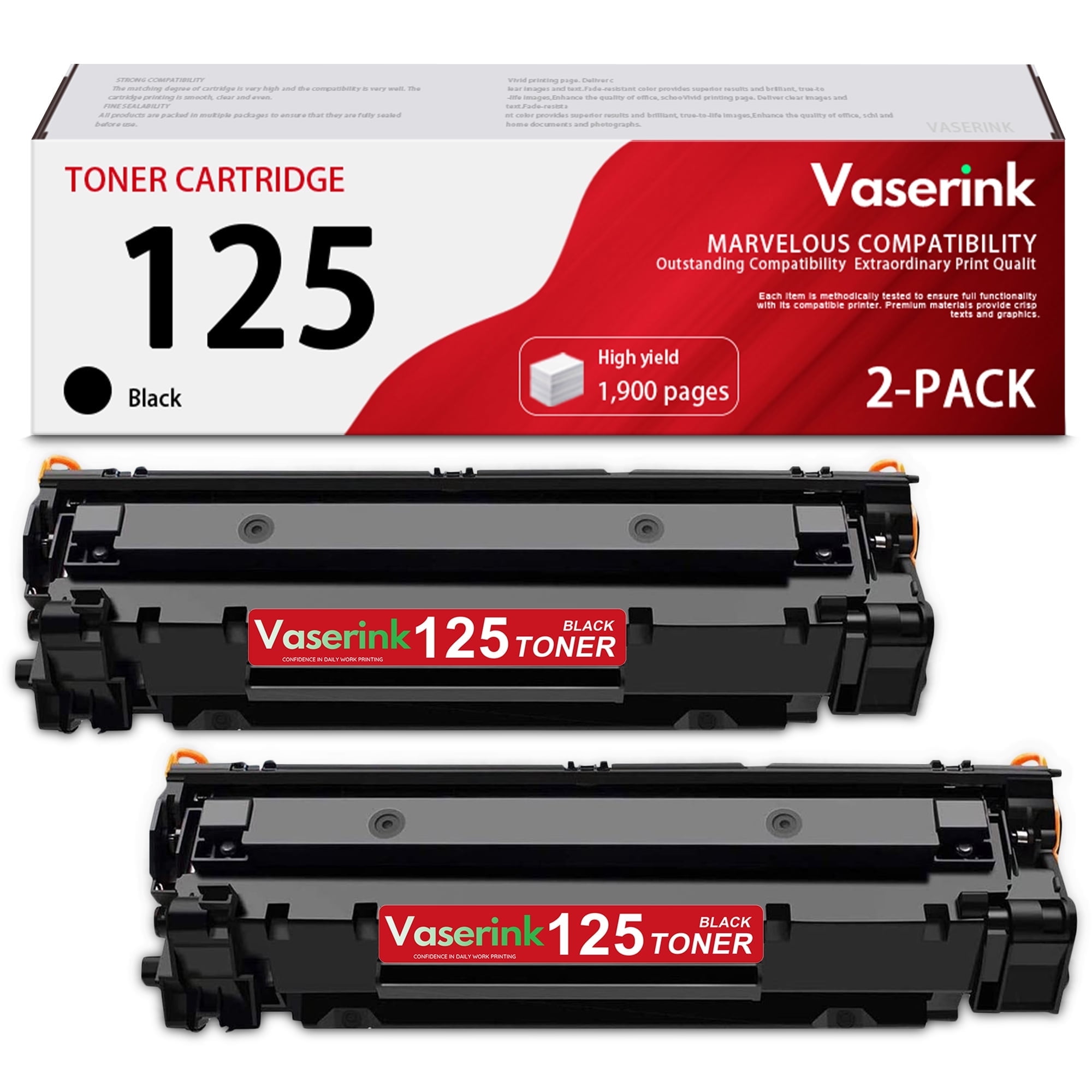 Canon High Yield 125 Toner Cartridge (2 Pack, Black) for ImageCLASS ...