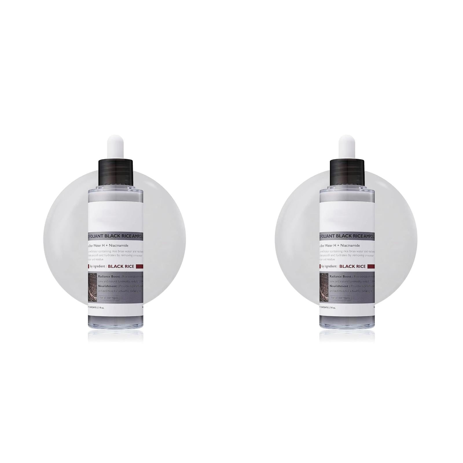 2 Pack,Black Rice Exfoliating Face & Body Scrub, Gentle Polisher for ...