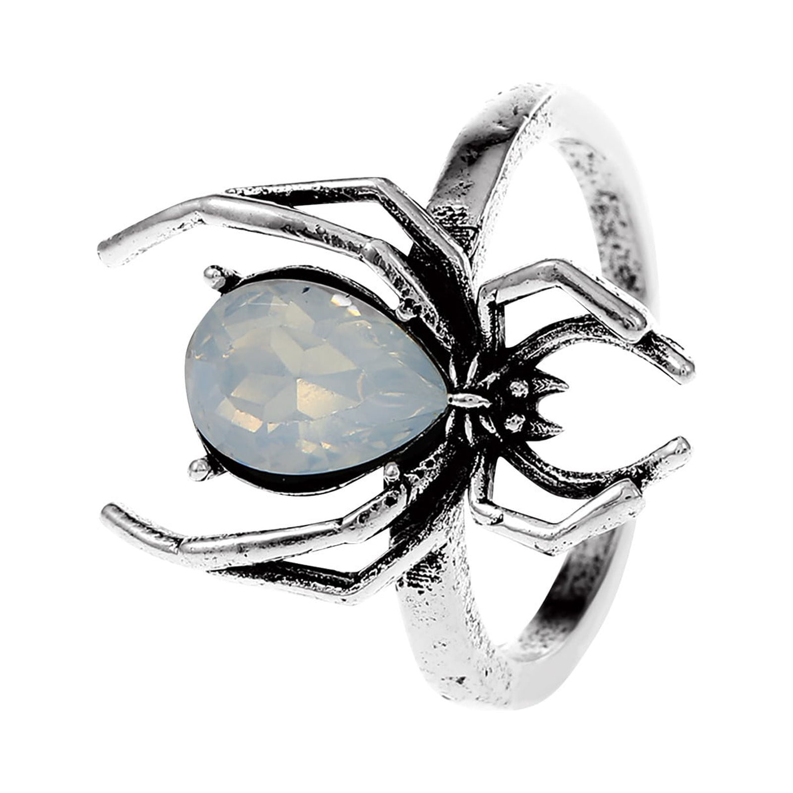 (2-Pack) Black Ring Unisex Retro Vintage Ring Fashion Metal Old ...