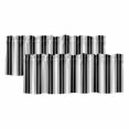 2 Pack Black Striped Valance for Window Vertical Stripe Modern ...