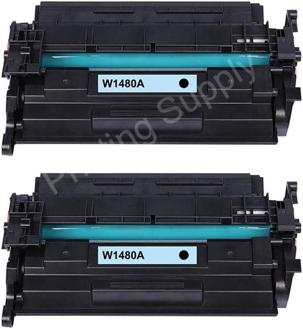 2-Pack Black Toner Cartridge (WITH CHIP) Compatible With HP W1480A For ...