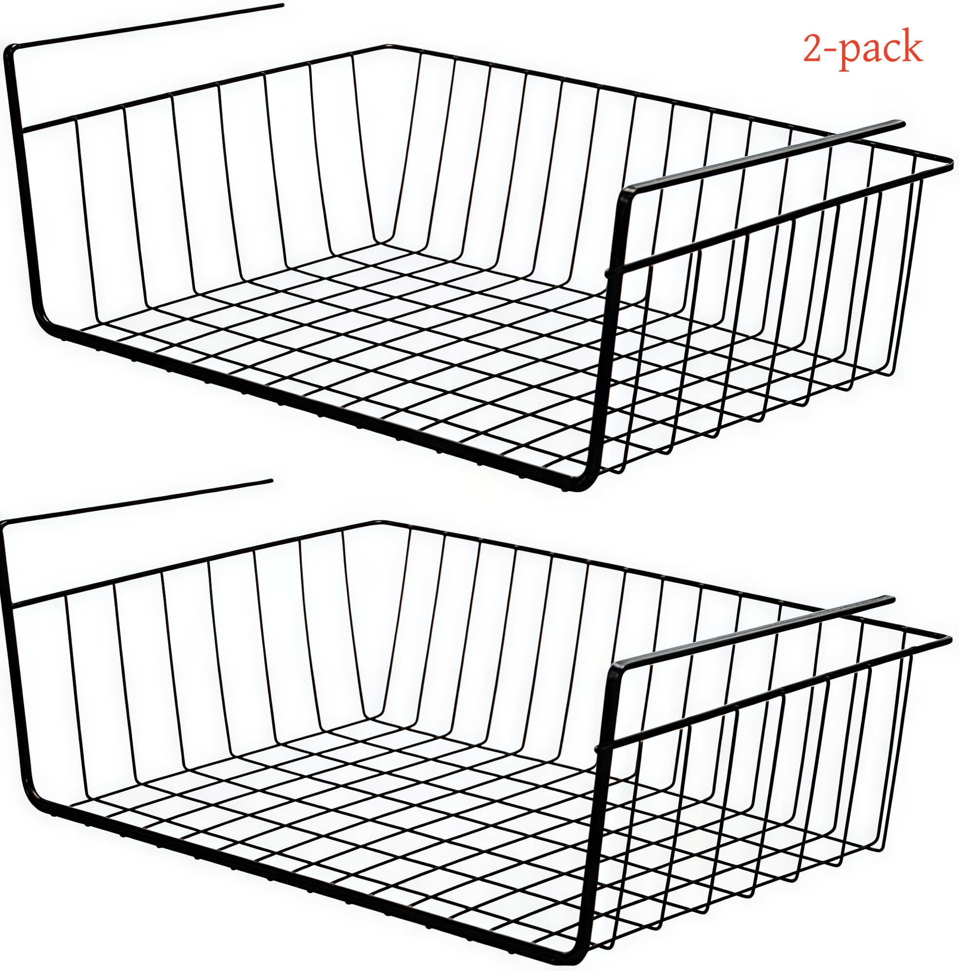 Sensch 4-Tier Over the Door Pantry Organizer Rack Baskets, Stainless ...