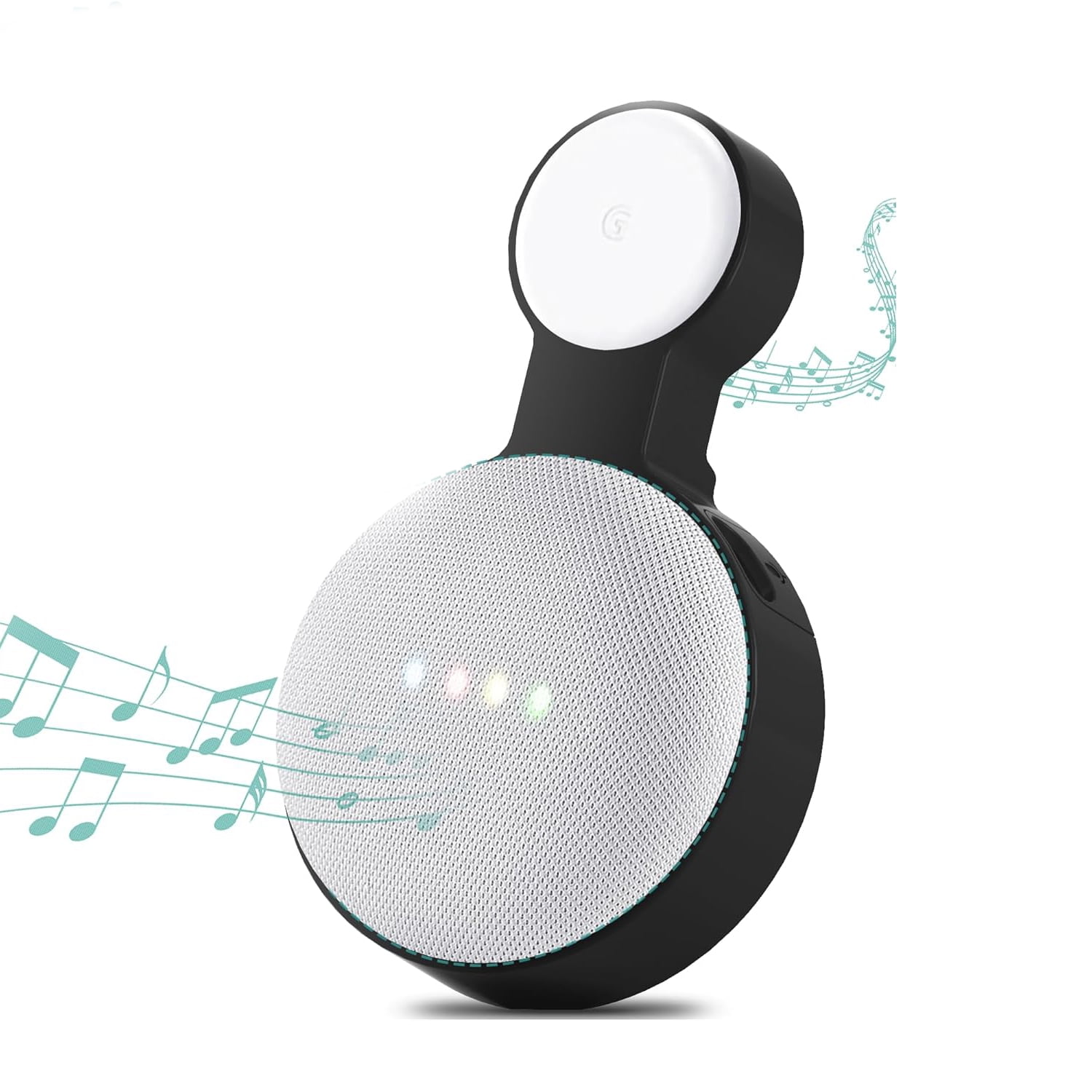 2 Pack,Black,Wall Mount for Google Nest Mini (2nd Gen) Bracket Holder ...