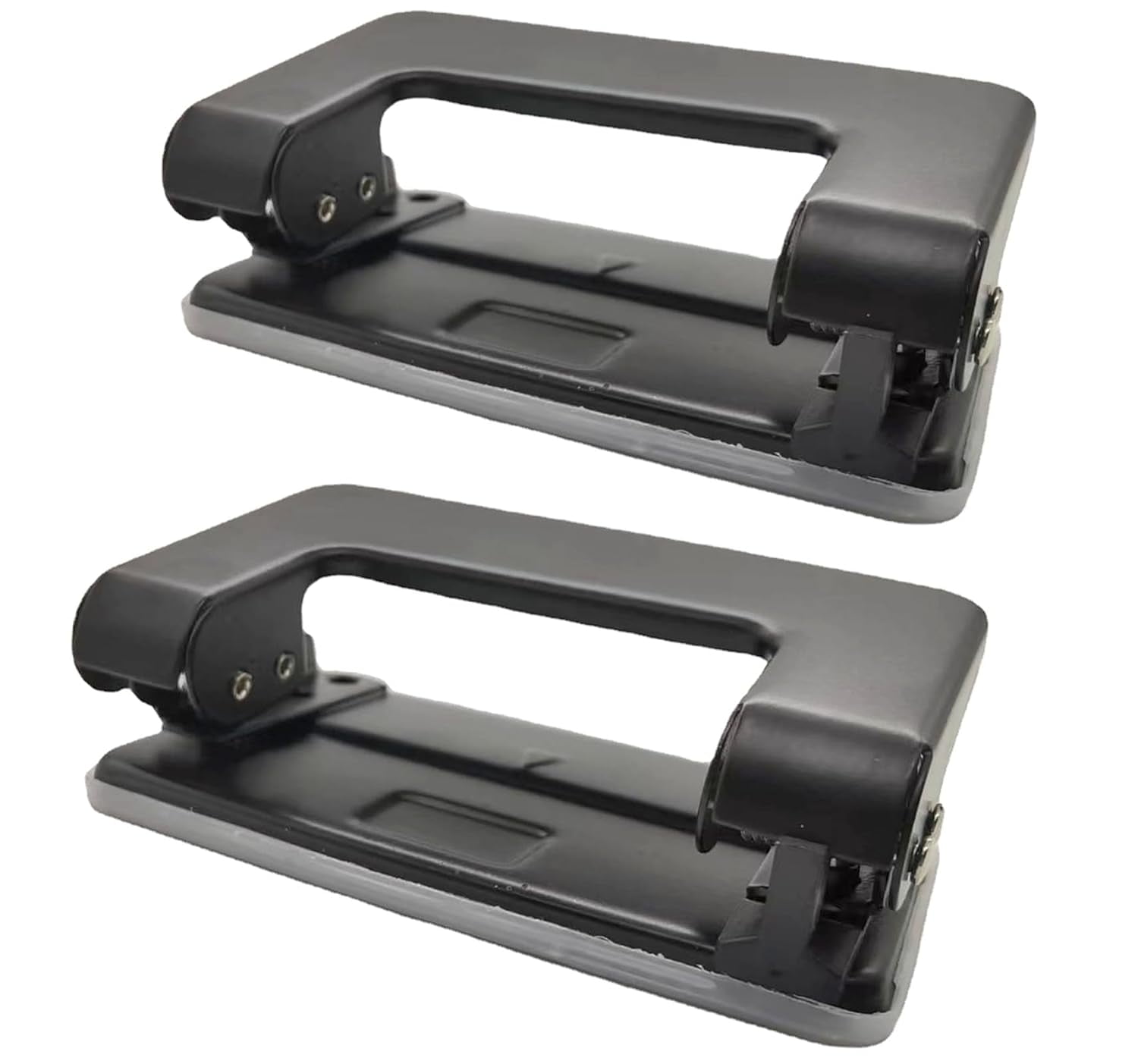 2 Pack Black and White 2 Hole Paper Puncher, 1/4 Inch Diameter of ...