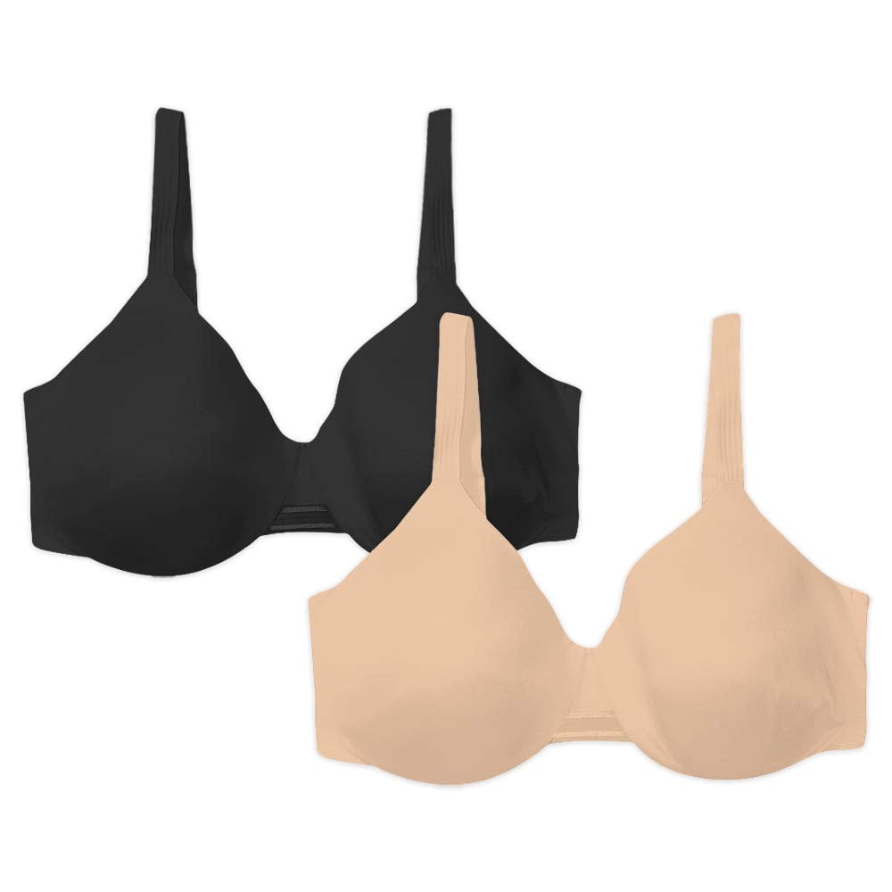 Bali Womens One Smooth U Smoothing & Concealing Underwire Bra (Pack of ...