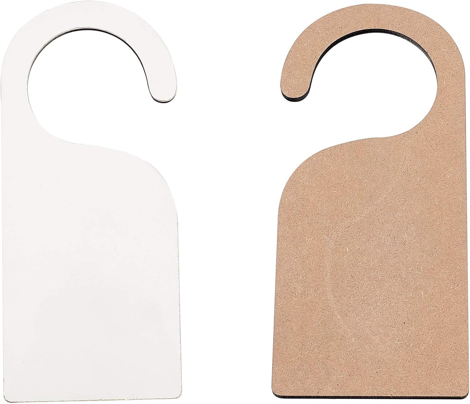 2 Pack Blank Door Hanger Sublimation Door Hanger Sign Unfinished Wooden ...