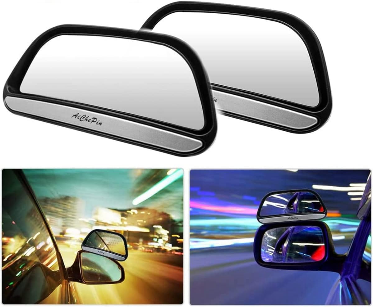 2 Pack Blind Spot Car Mirror Vehicle Adjustable 360° Rotation Auxiliary ...