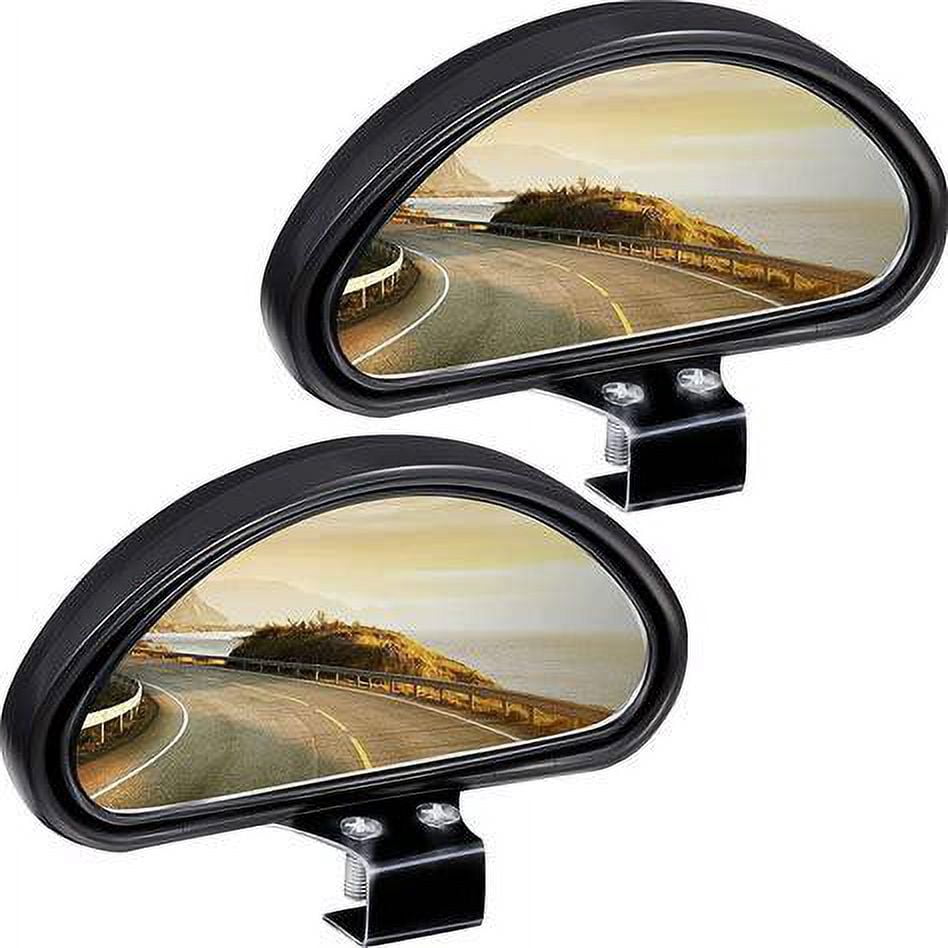 2 Pack Blind Spot Mirrors, Round Frameless 360 Rotation, Adjustable HD ...