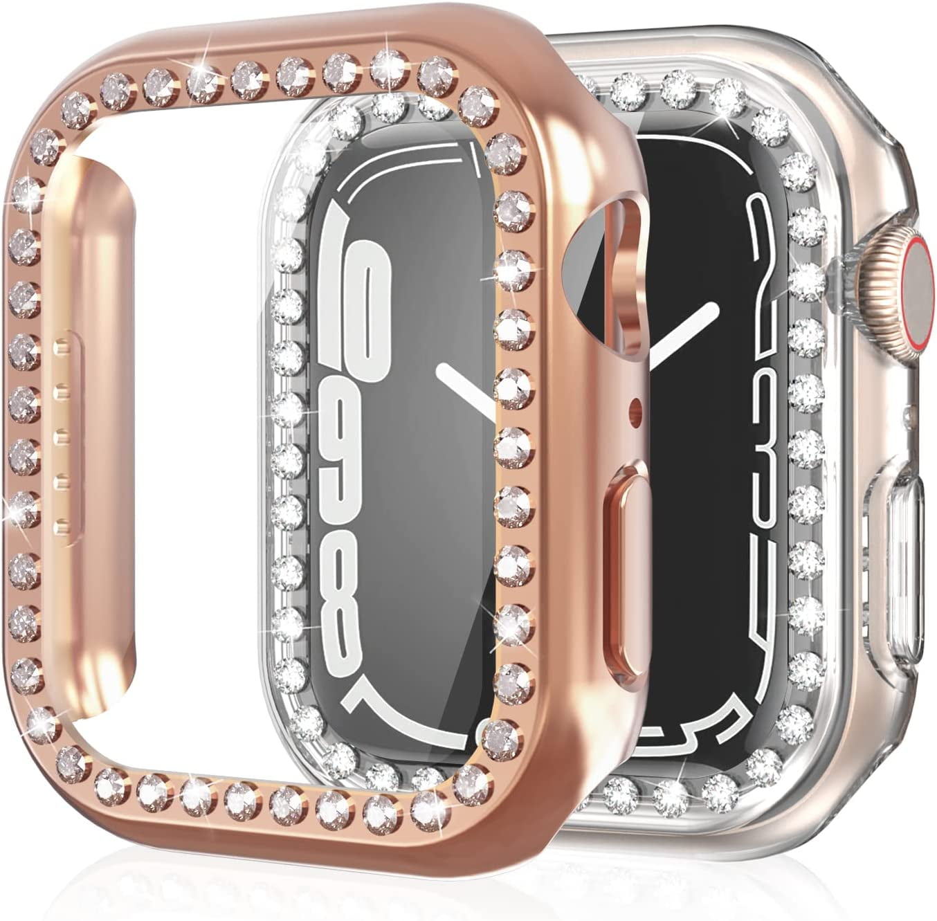 2 Pack Bling Case for Apple Watch 42mm with Built-in Tempered Glass ...