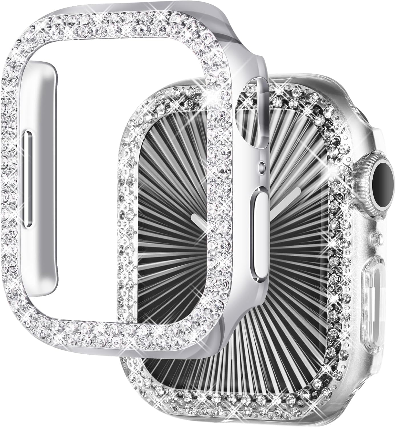 2-Pack Bling Compatible for Apple Watch Cases 44mm SE Series 6 5 4 ...