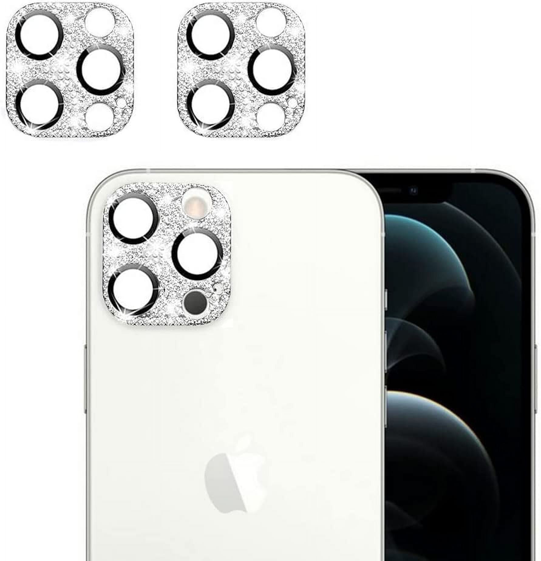[2 Pack] Bling Crystal Camera Lens Protector Glitter Diamond Metal Lens ...