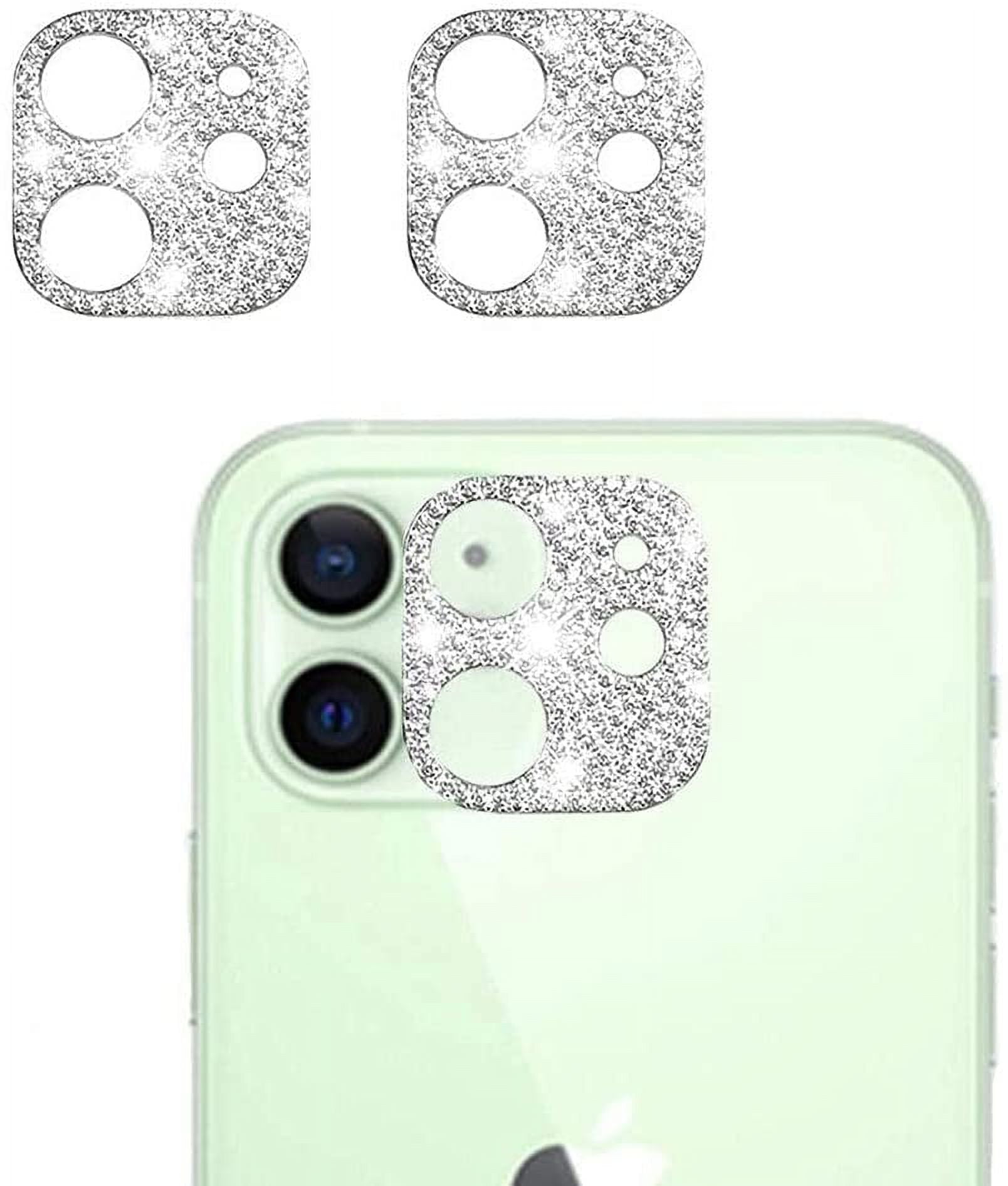 [2 Pack] Bling Crystal Camera Lens Protector for iPhone 11/iPhone 12 ...