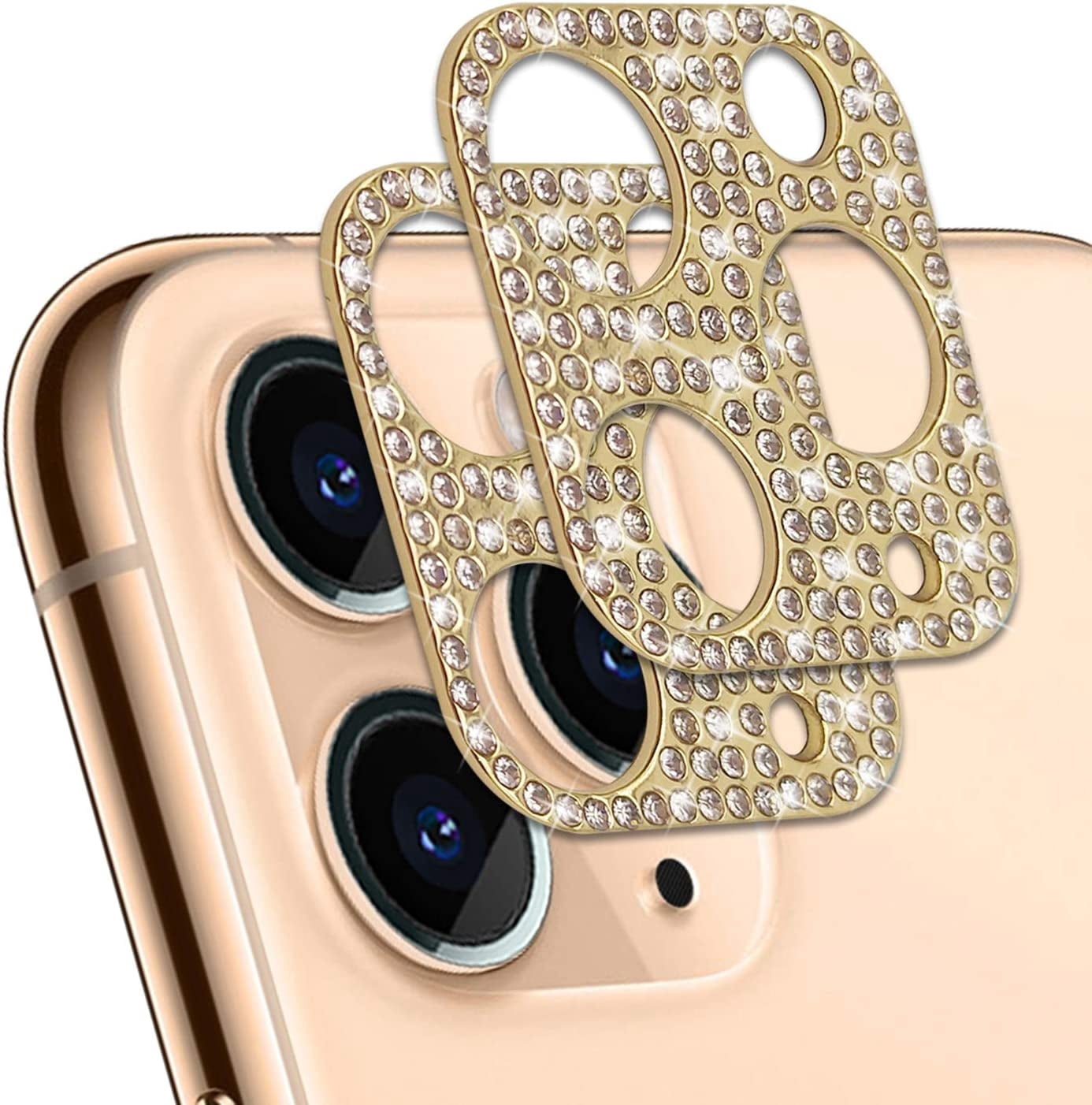 2 Pack Bling Diamond Camera Lens Protector Compatible with iPhone 11 ...