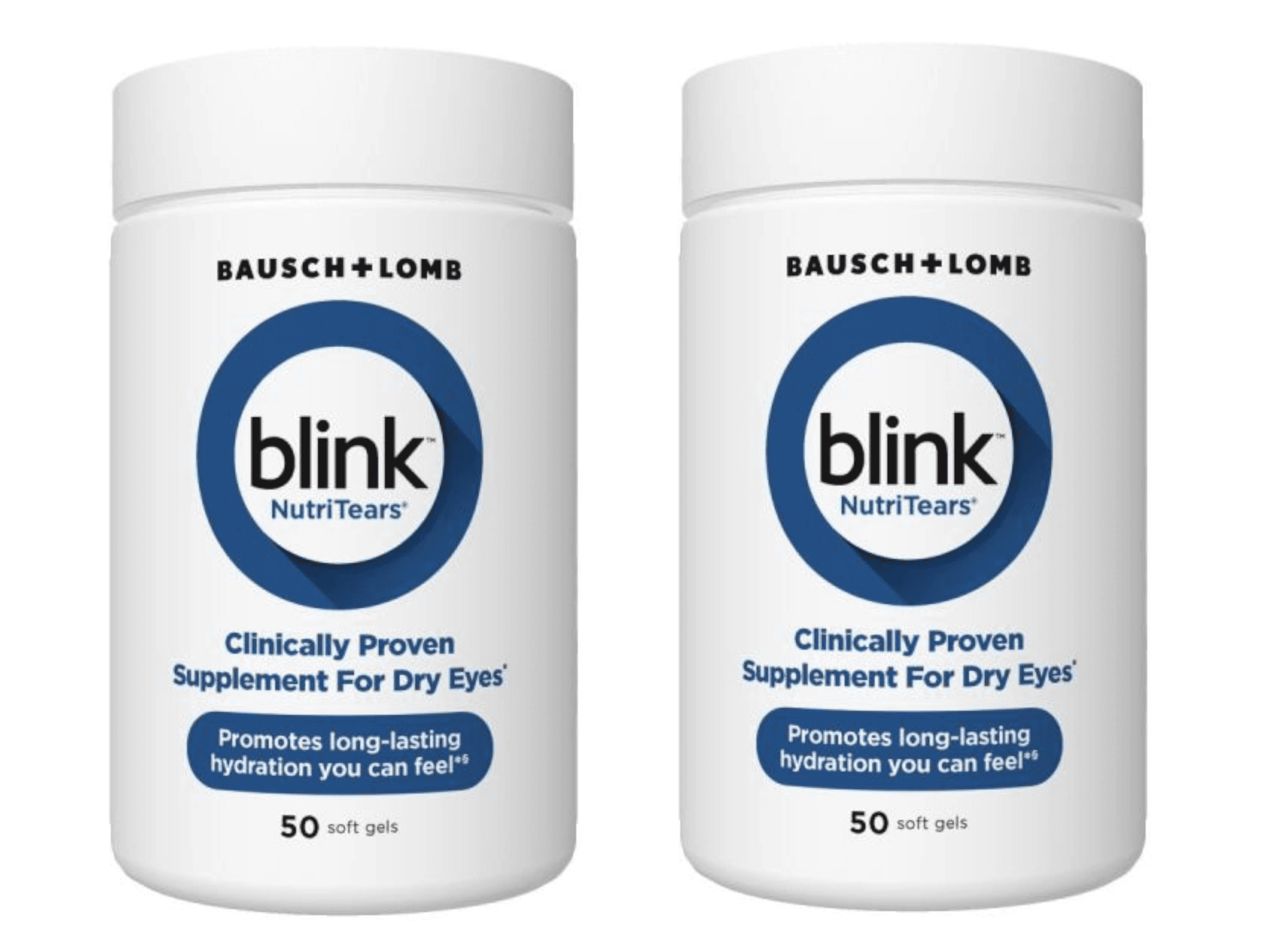 2 Pack - Blink NutriTears Clinically Proven Supplement for Dry Eyes, 50 ...