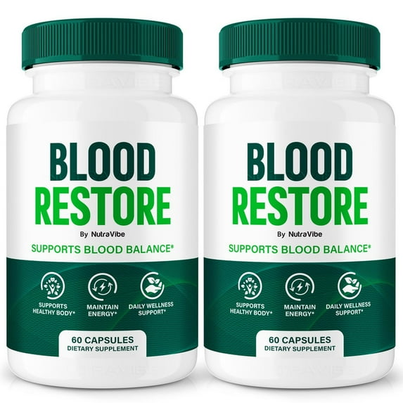 (2 Pack) Blood Restore – Original Formula with a Clean Blend to Support ...
