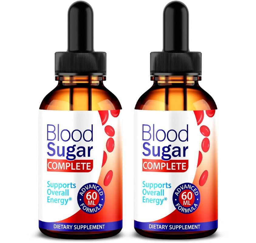 (2 Pack) Blood Sugar Complete Drops, Official Blood Support In Liquid ...